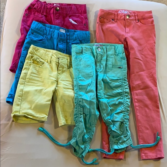 Bottoms | 5 Pc Colorful Girls Pants Bundle | Poshmark